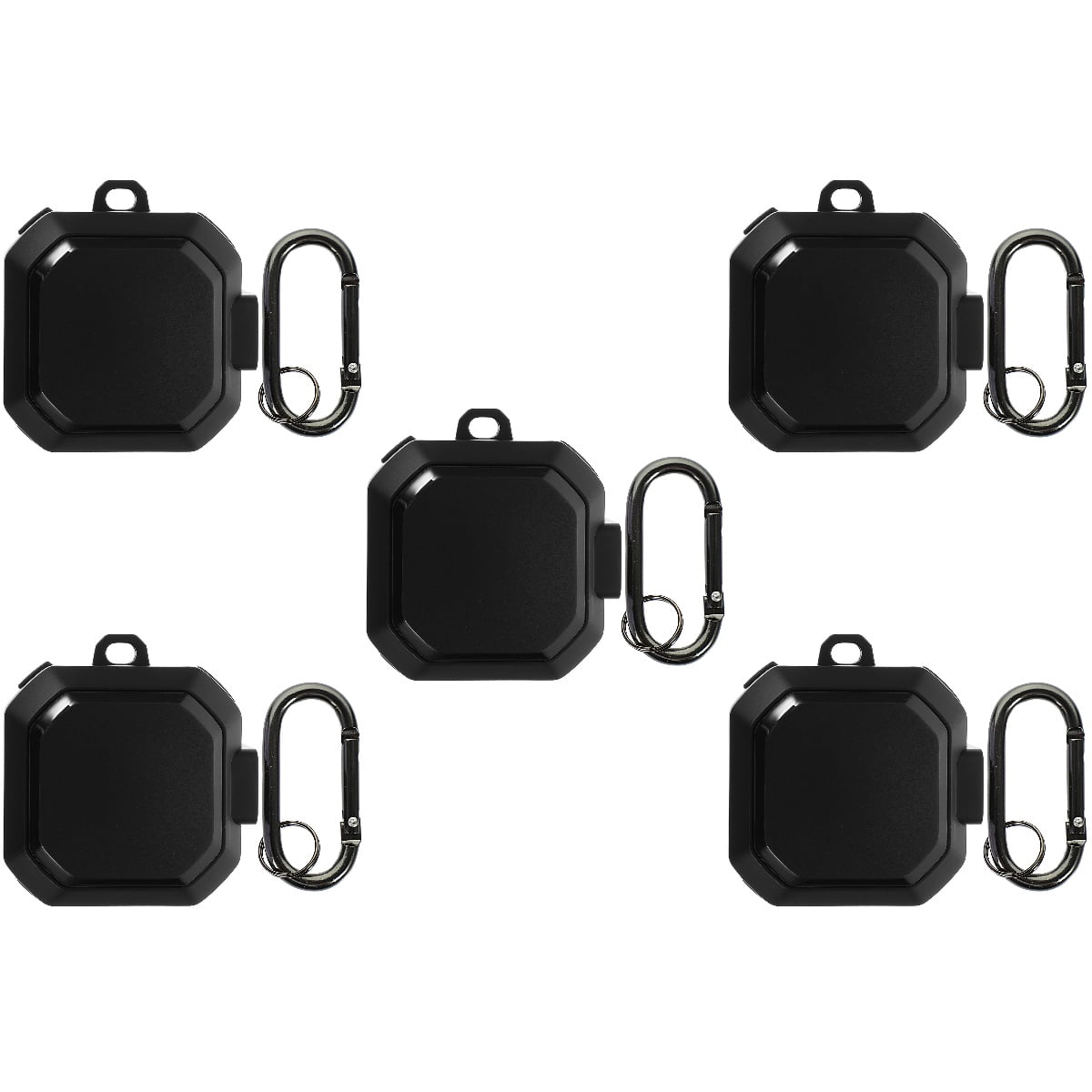 Set of 5 Earphone Case Plugs Headphone Storage Black - Walmart.com