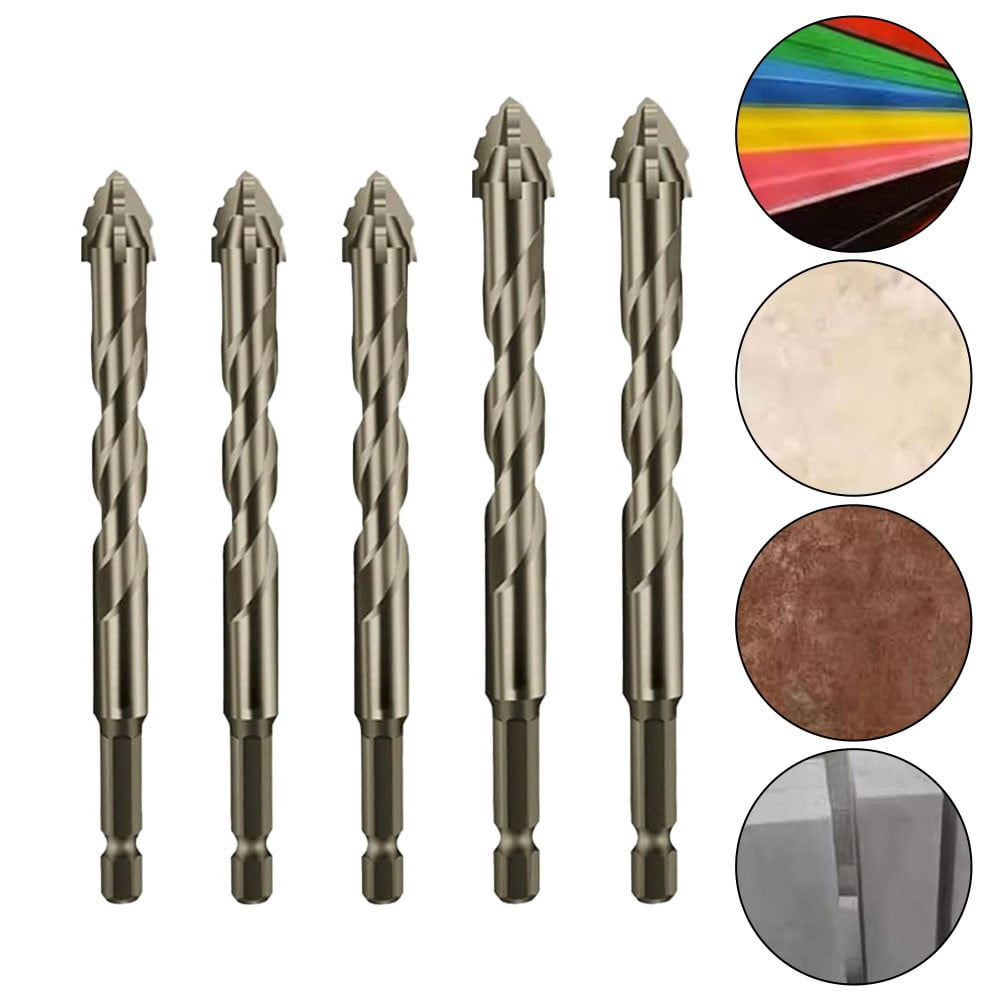 Set of 5 Eccentric Triangle Drill Bits Suitable for Precision Drilling ...
