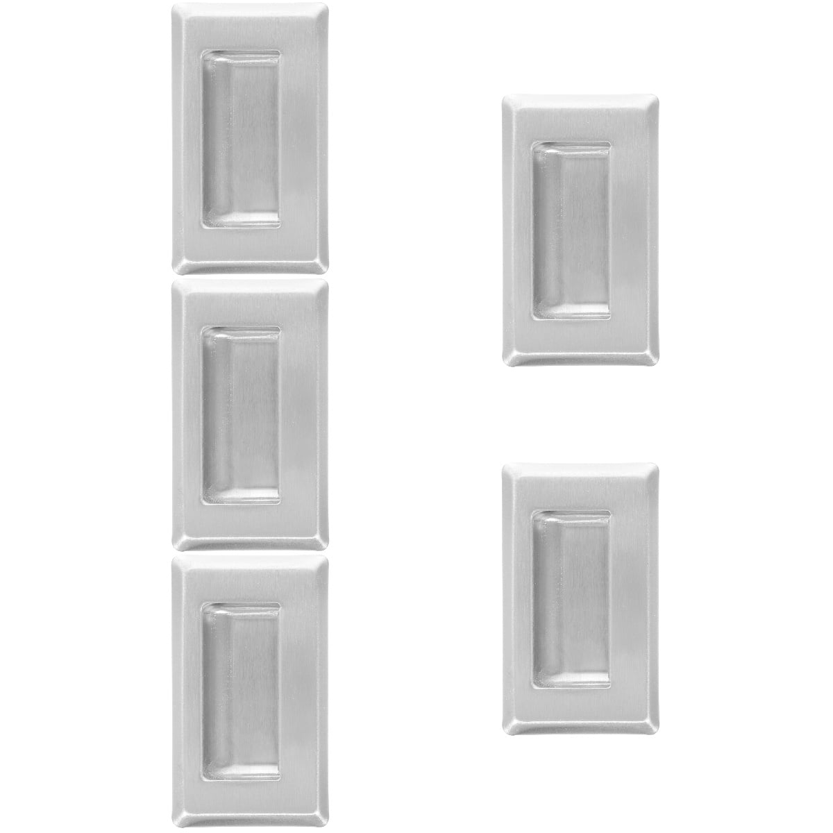 Set of 5 Embedded Handle Furniture Door Grips Handles for Cabinets ...