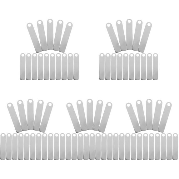 Set of 5 Engraving Blanks Lettering Hang Tag Stamping Tags - Walmart.com