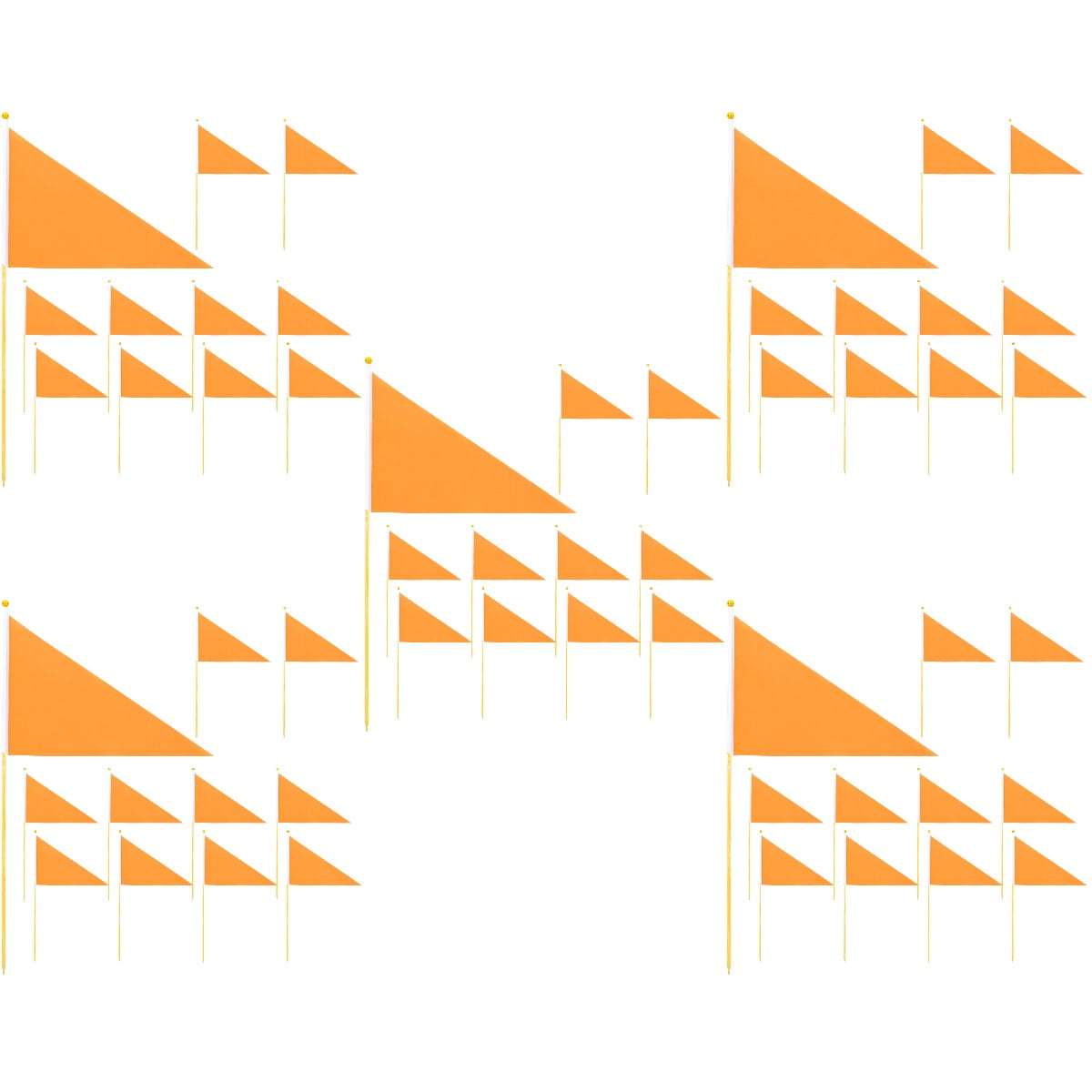 NUOLUX Garden Irrigation Flags Bamboo For Gardeners In Yard 50Set ...