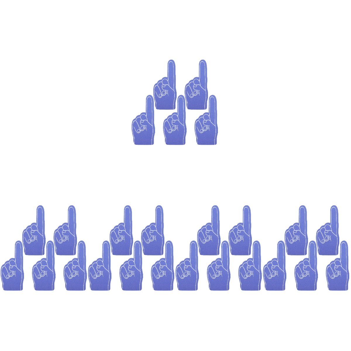 Set of 5 Foam Hands Giant Blue Cheering Clapper Props - Walmart.com