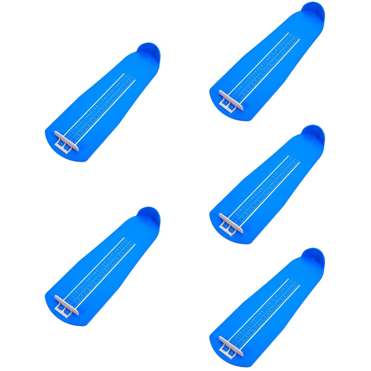 Set of 5 Foot Length Ruler Measurement Device Measurer Child Blue ...