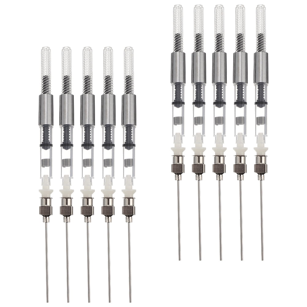 Set of 5 Fountain Pen Converter Rated Pens Ink Printer Tools Silver ...