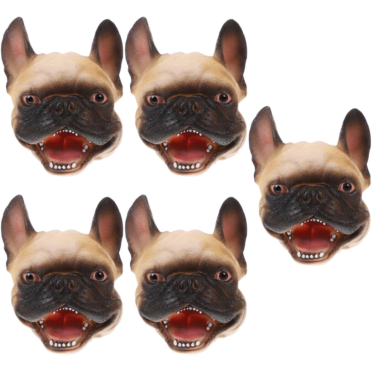 Set of 5 Funny Hand Puppets Stuffed Kung Dog Boxing Rat Child Light ...