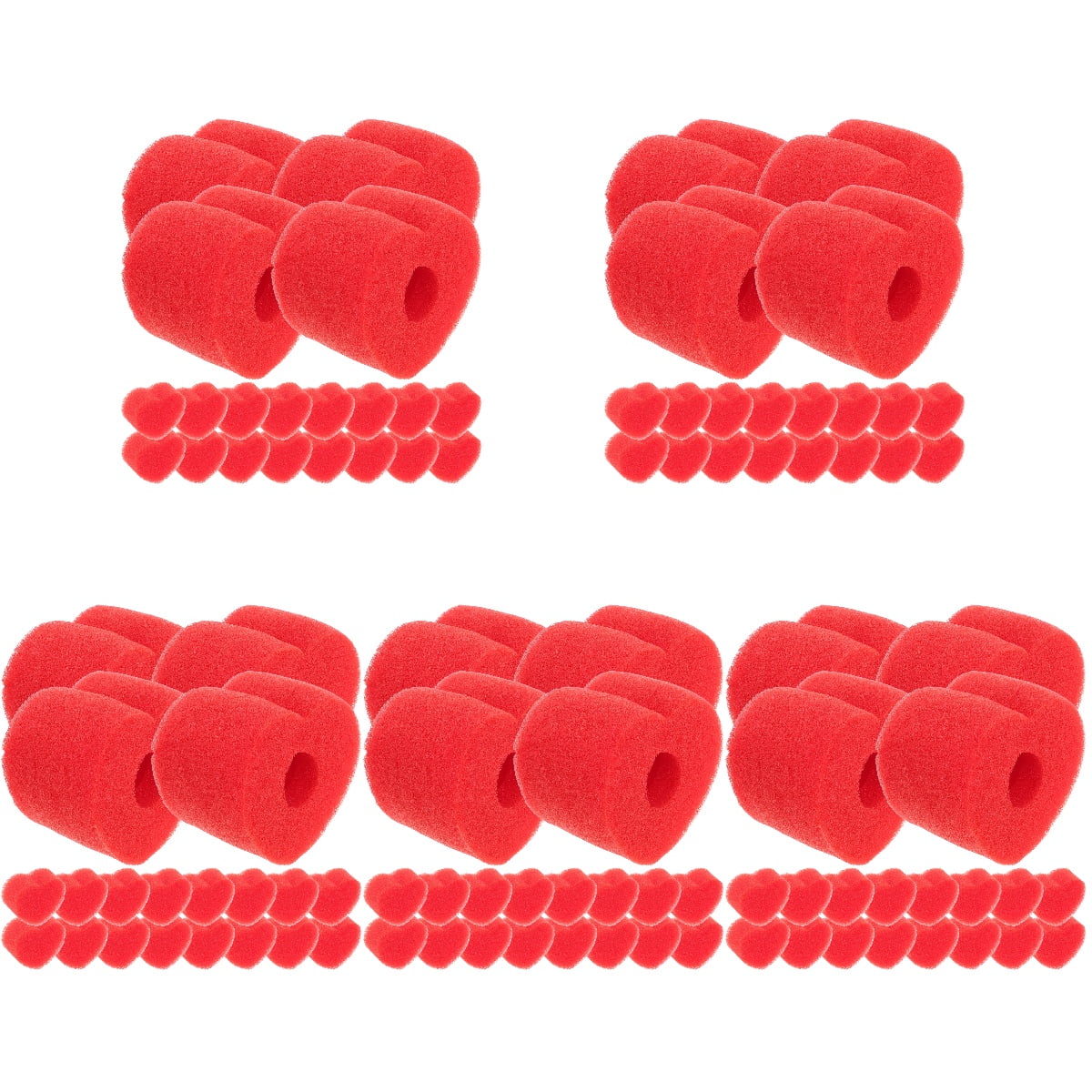 Set of 5 Funny Party Stuff Sponge Heart Universal Prop Child 8X8X5.5CM ...