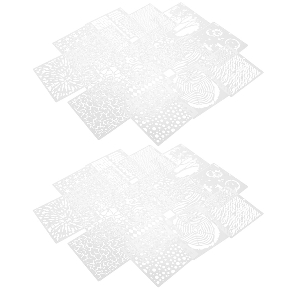 Set of 5 Geometric Landscape Painting Template Wall Stencils - Walmart.com