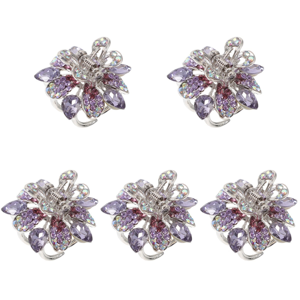 Set of 5 Hair Clips for Women Thin Diamond Gripper Miss - Walmart.com