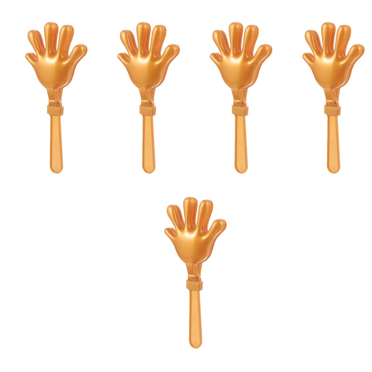 Set of 5 Hand Clappers Toys Cheer Noisemakers Child Toddler Golden ...