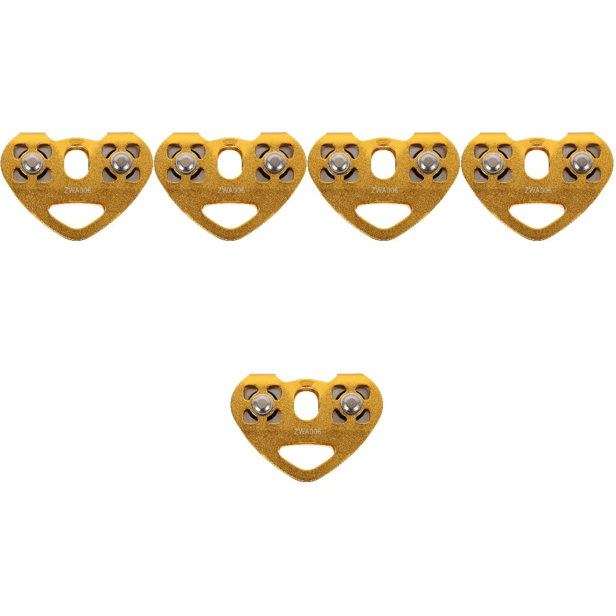 Set of 5 Heart Shape Double Pulley Ratchet Off-road Winch Carts Fitness ...