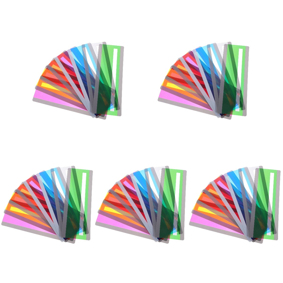 Set of 5 Highlighter Bookmarks Highlighters Colored Reading Overlays ...