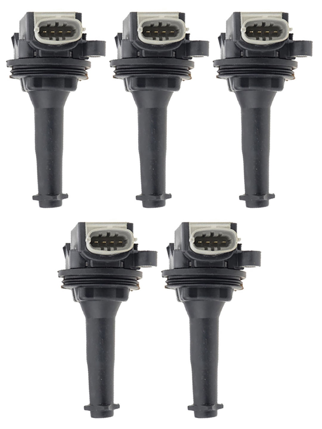 Set of 5 Ignition Coils Compatible with 2005-2009 Volvo S60 2.4L L5 ...