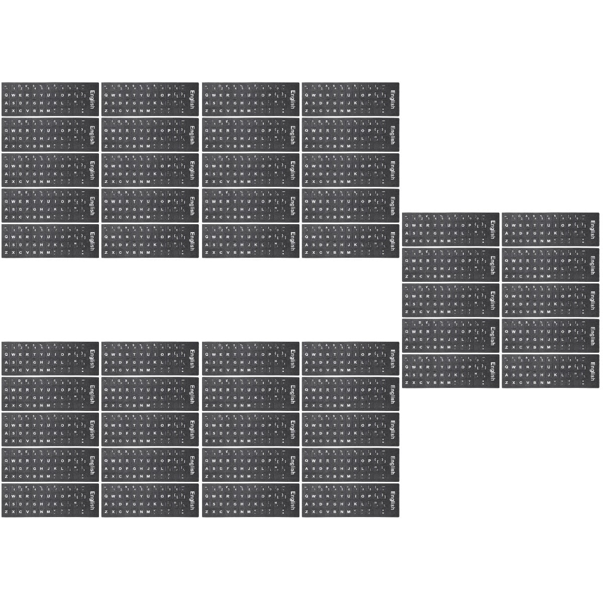 Set of 5 Keyboards Keyboard Stickers Keyboard Key Label 18.00X6.50X0 ...