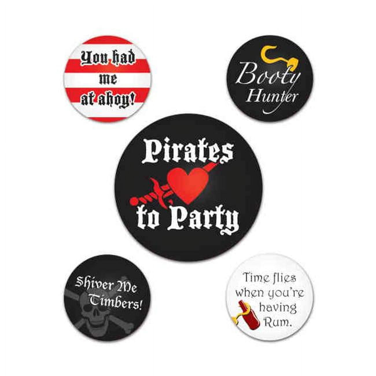 Pirate Party Buttons (Pack of 12) - Walmart.com