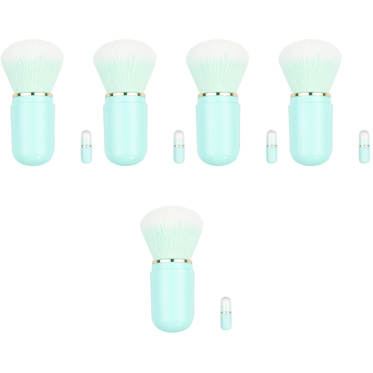 Set of 5 Liquid Blush Brush Capsule Makeup Tool for Face Experimenting ...