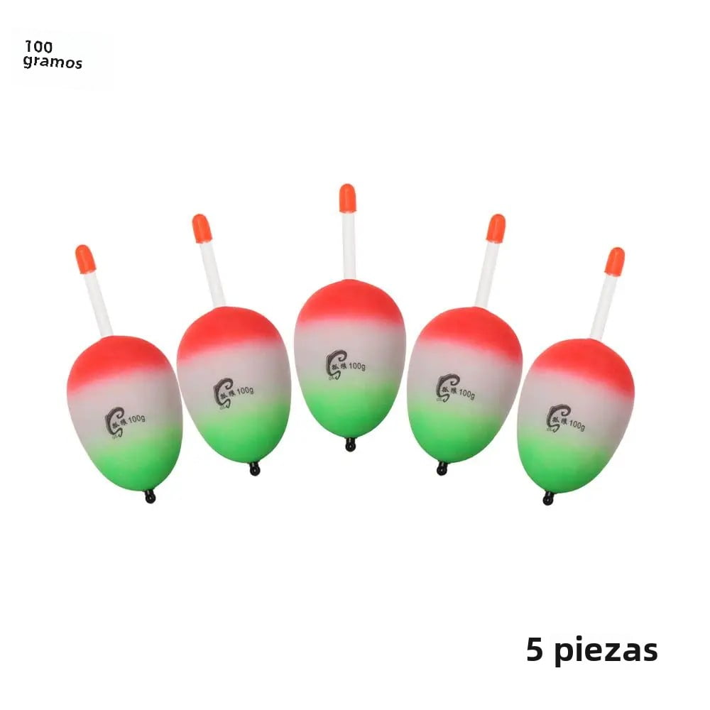 Set of 5 Luminous Floats for Sea Fishing EVA Hard Bodied Floating ...