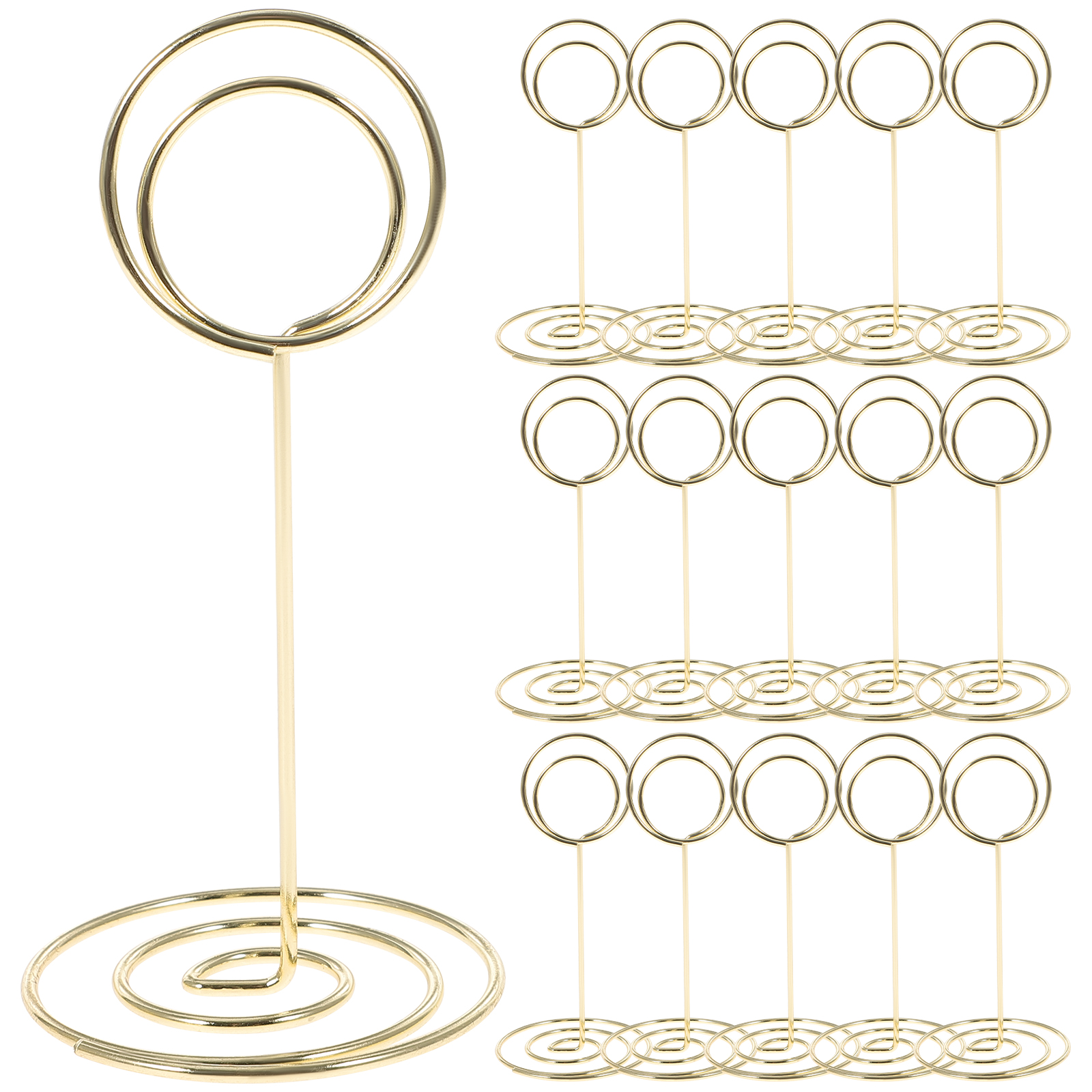 Set of 5 Numbers Sign Pop Advertising Folder Place Card Clips Menu ...