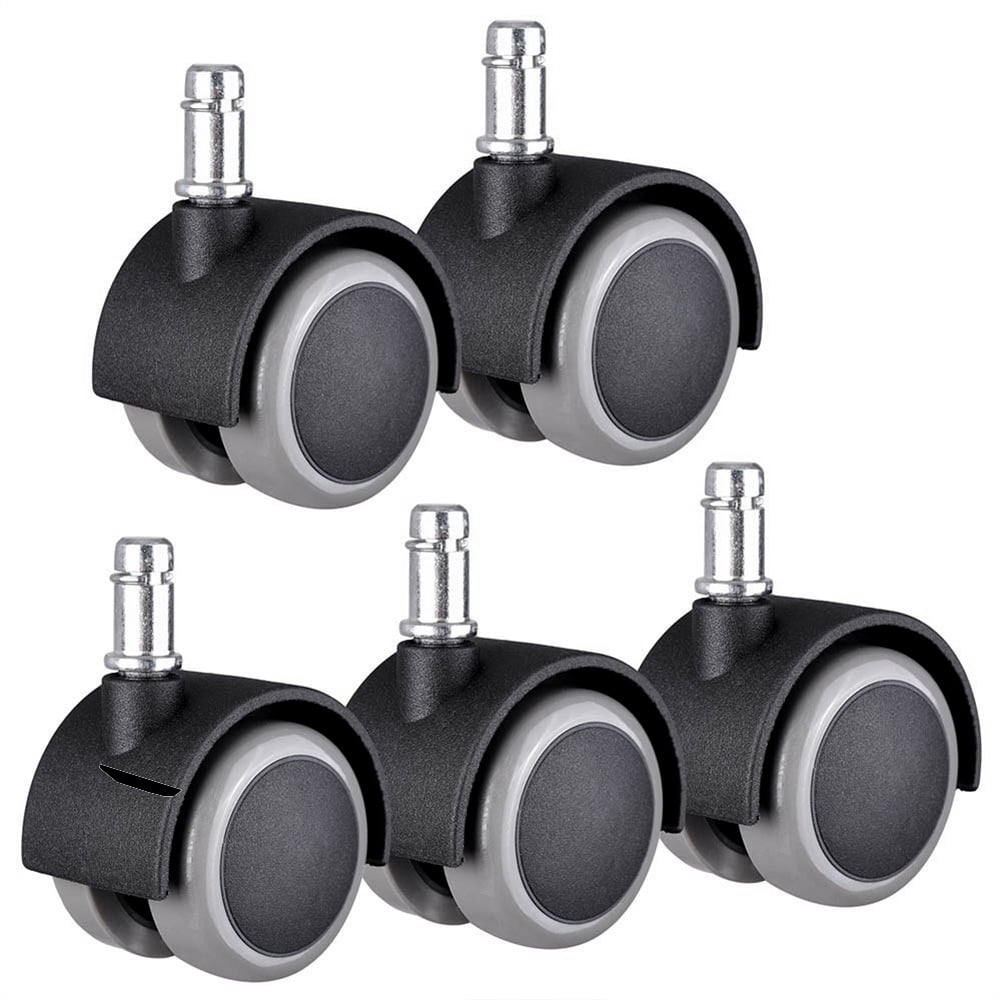 Set of 5 Office Chair Caster Wheels Replacement 2 Inch Universal ...