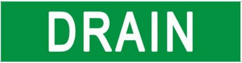 Set of 5 PCS -Storm Sewer (Sticker, Green, 2X8)(ref-2022-4) - Walmart.com