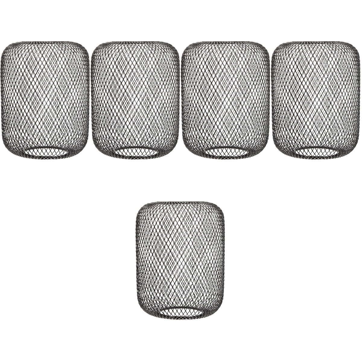 Set of 5 Pendant Globes Mesh Design Lampshade Kitchen Decoration ...