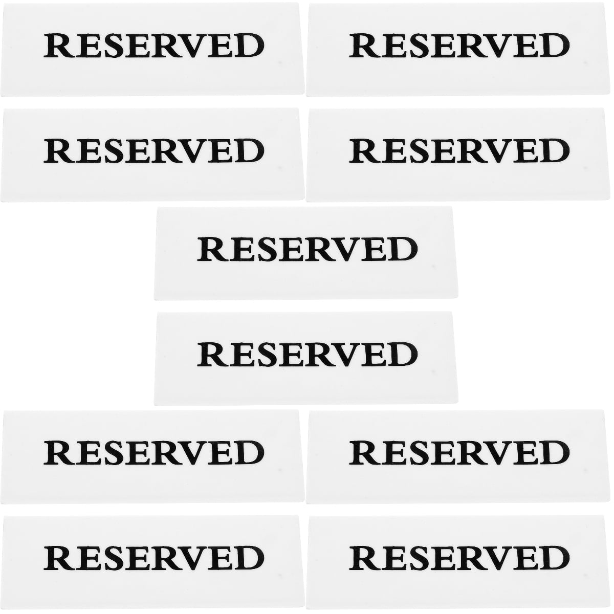 Set of 5 Place Cards Acrylic Inverted Triangle Table Sign Chair ...