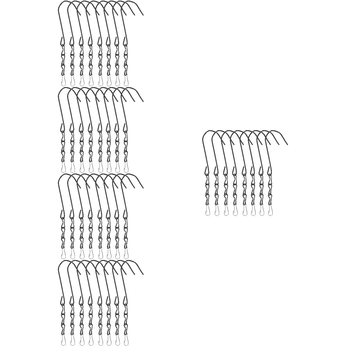 Set of 5 Plant Hangers Outdoor Hanging Catch Tray for Plants Chains ...