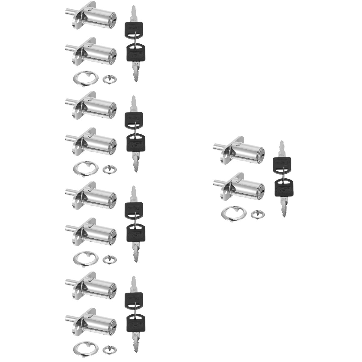 Set of 5 Push Plunger Locks Latches Drawer Furniture - Walmart.com