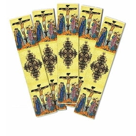 Set of 5 Religious Gift Cloth Tapestry Bookmark Crucifixion of Jesus ...