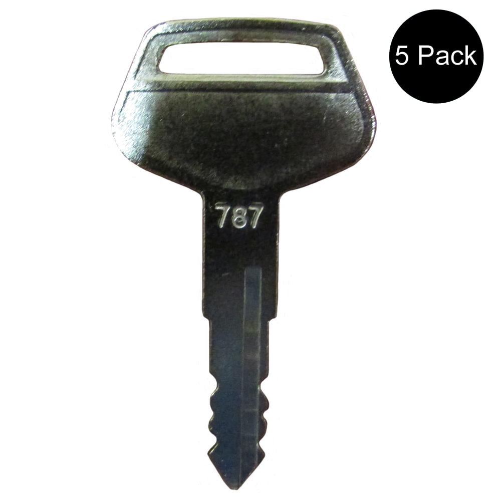 Set of (5) Replacement Komatsu Equipment Keys Dozer Excavator Loader ...