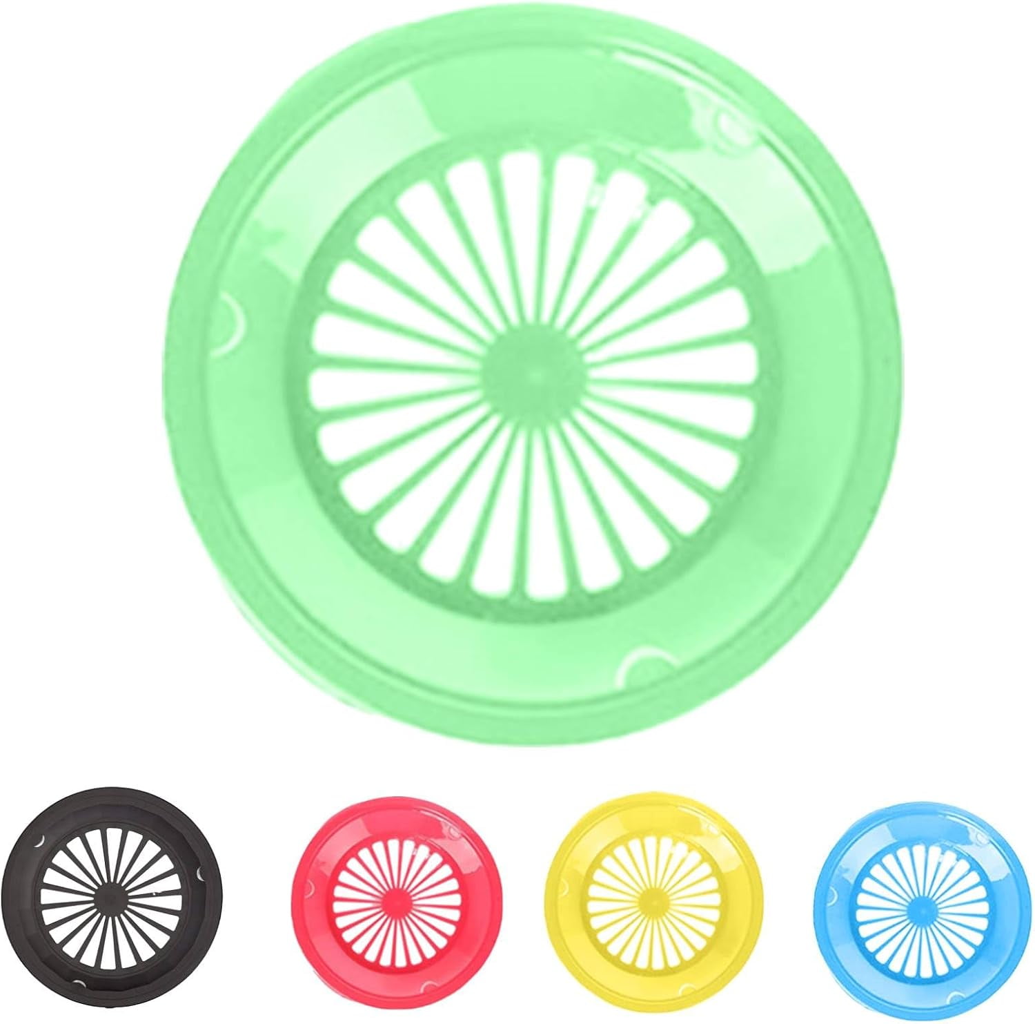 Set of 5 Reusable 10 Inch Plastic Paper Plate Holders, Snap-In Grooves ...