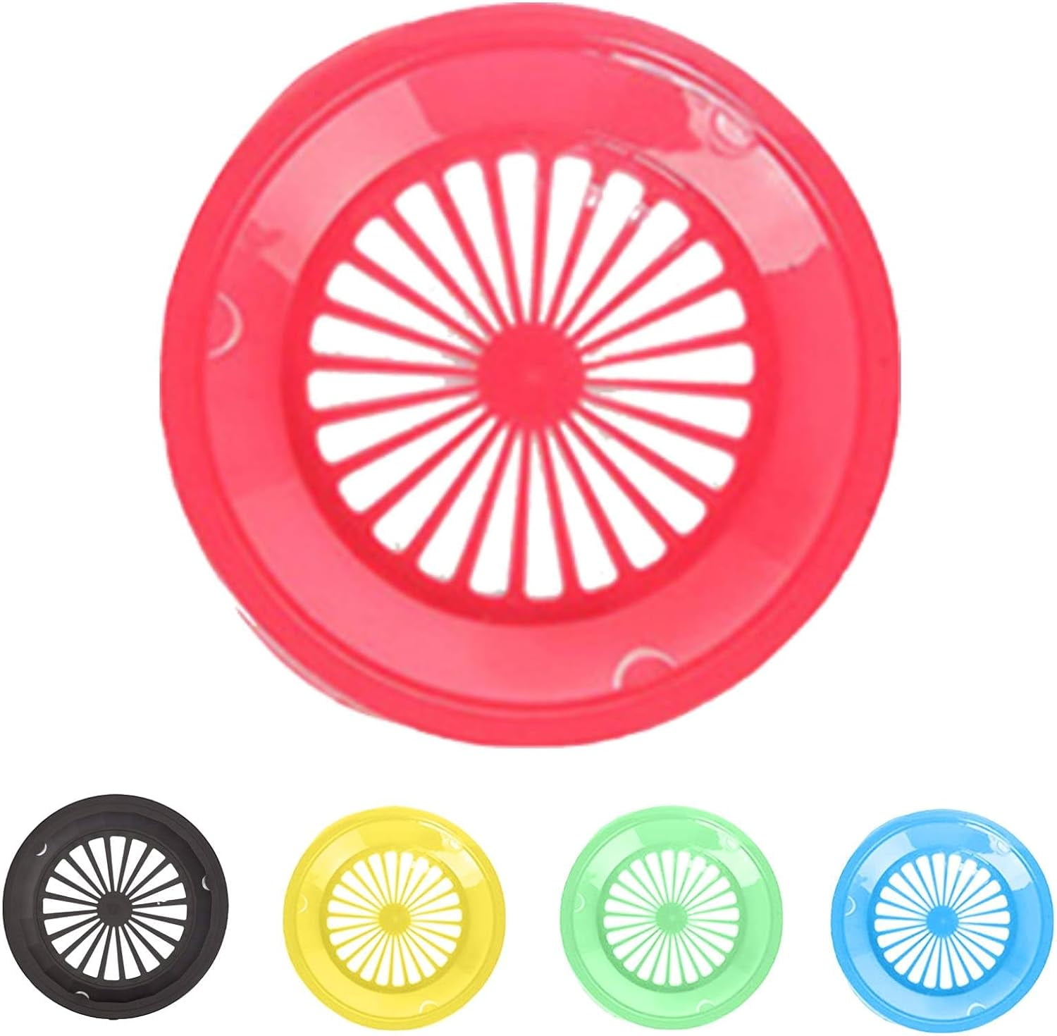 Set of 5 Reusable 10 Inch Plastic Paper Plate Holders, Snap-In Grooves ...