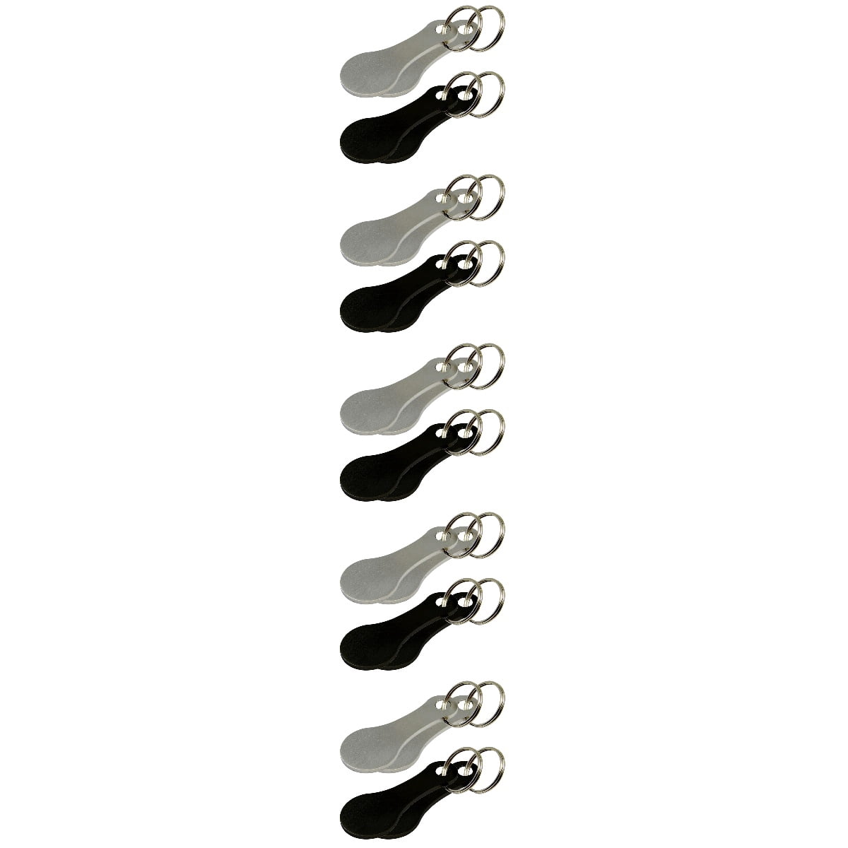 Set of 5 Ring Key Easy to Carry Trolley Token Shopping - Walmart.com