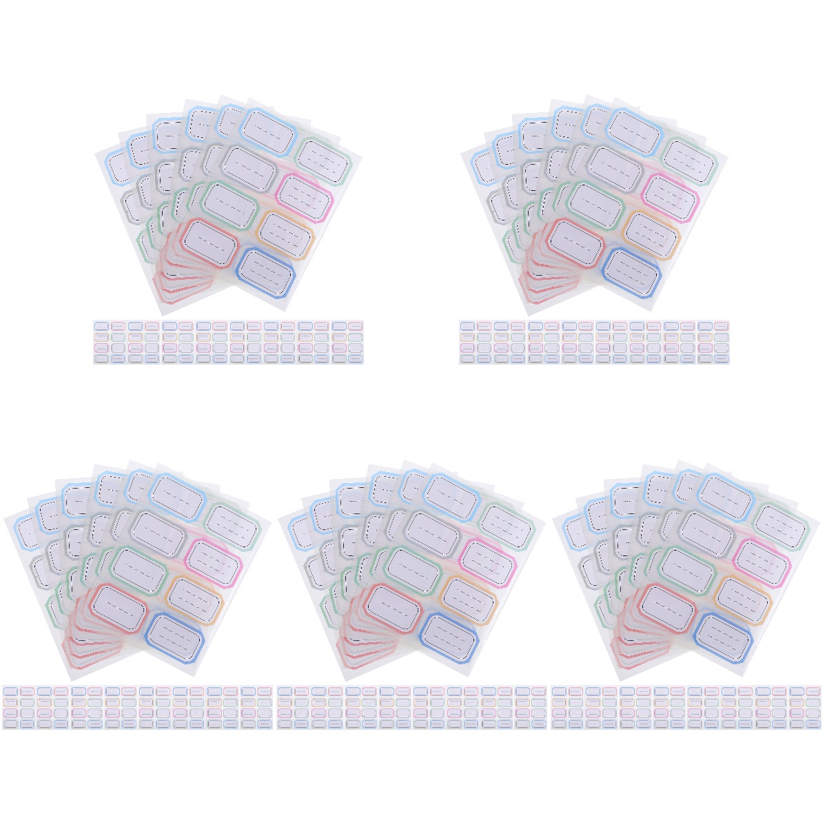 Set of 5 Sticker Label Handwritten Label Sticker 12.00X9.00X0.10CM ...