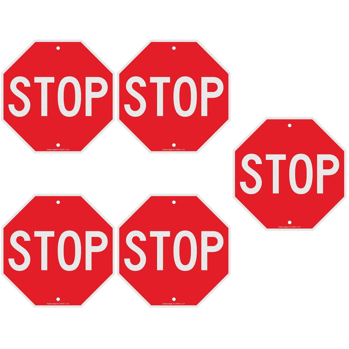 Set of 5 Stop Signs Traffic Tractor Safety Practical Child - Walmart.com