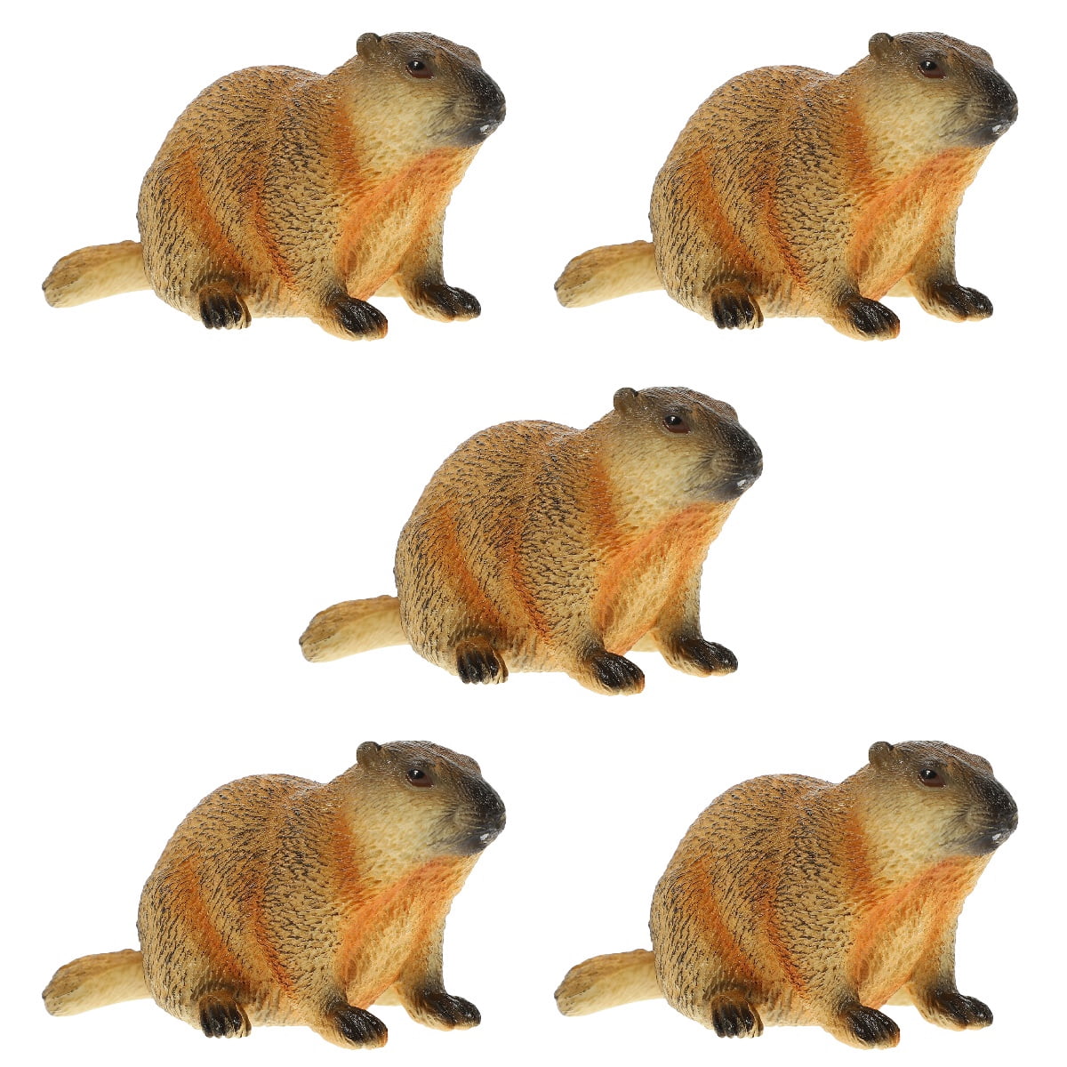Set of 5 Toy Simulated Wild Animals Funny Animal Toy Child 7.5X4X3.5CM ...
