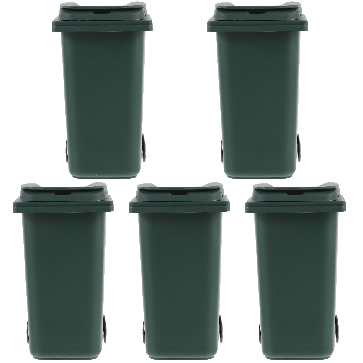 Set of 5 Trash Can Pen Holder Countertop Automatic Garbage Cans Office ...