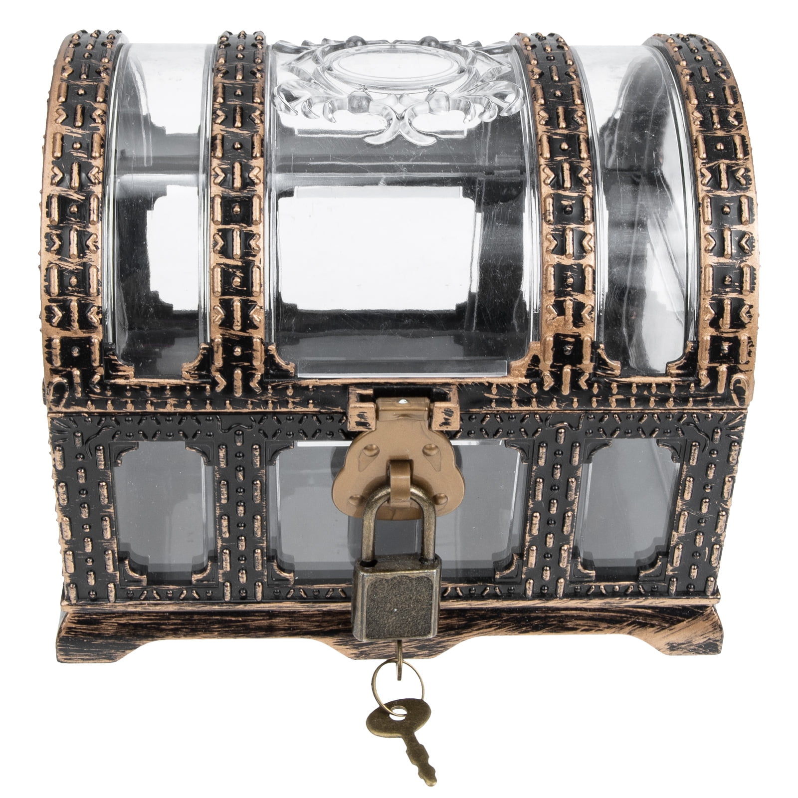 Set of 5 Treasure Chest Kids with Key Pirate Role-play Prop Break ...