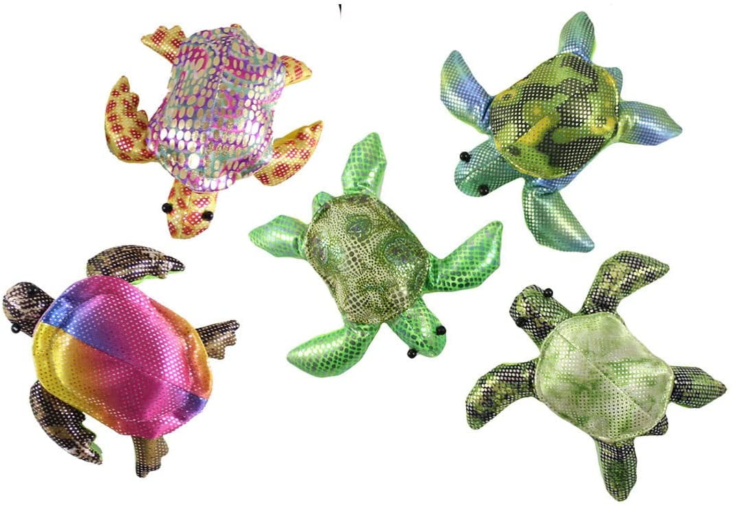 Set of 5 - Turtle Sand Filled Animal Toy - Heavy Weighted Sandbag ...