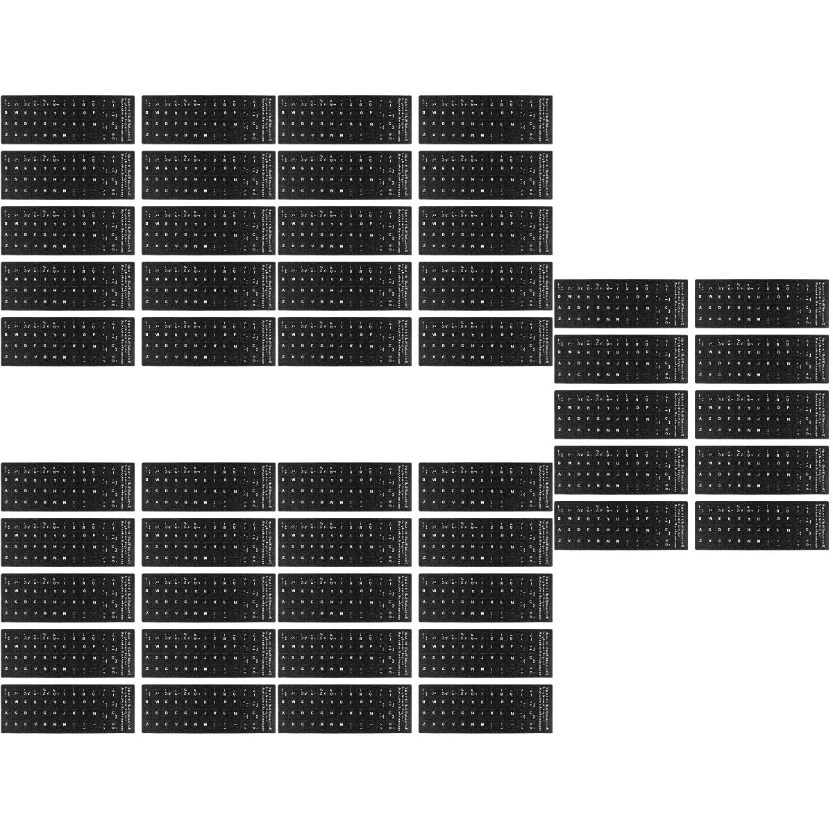 Set of 5 Universal Keyboard Stickers Desktop Ashtray Platform Decals ...