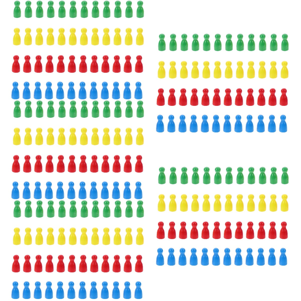 Set of 5 Wooden Flight Chess Chessman Board Game Tournament Figures ...