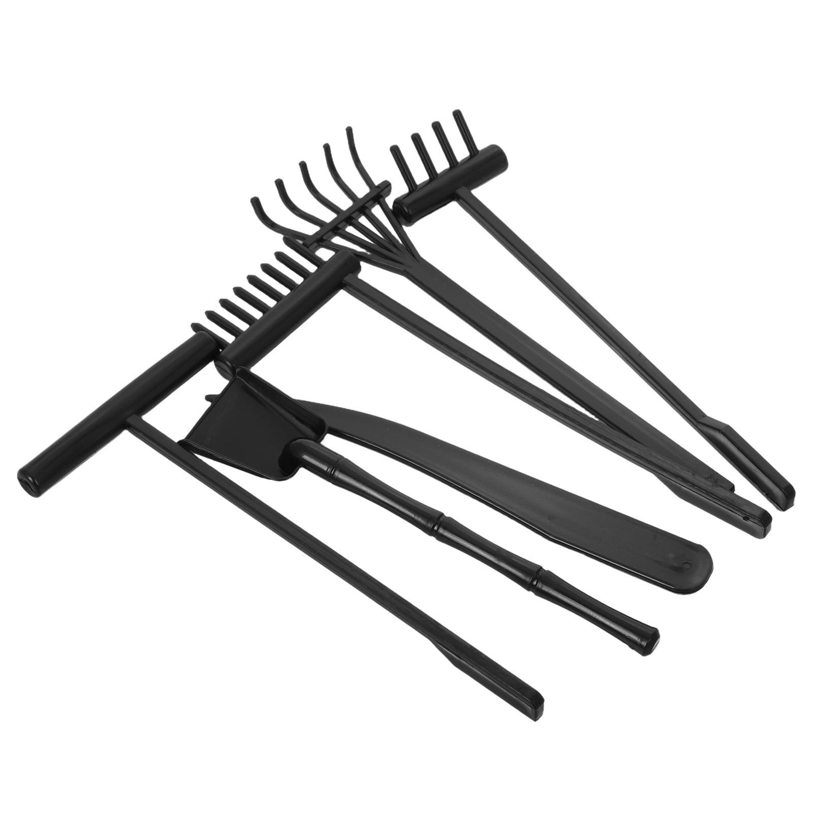 Set of 5 Zen Sand Rake Miniatures Ashtray with Lid Bonsai Tools Office ...