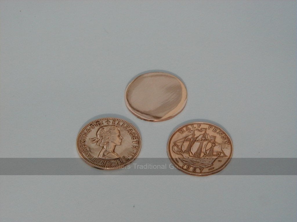 Set of 5 old English Ha'pennies smoothed (tails side visible) - Walmart.com