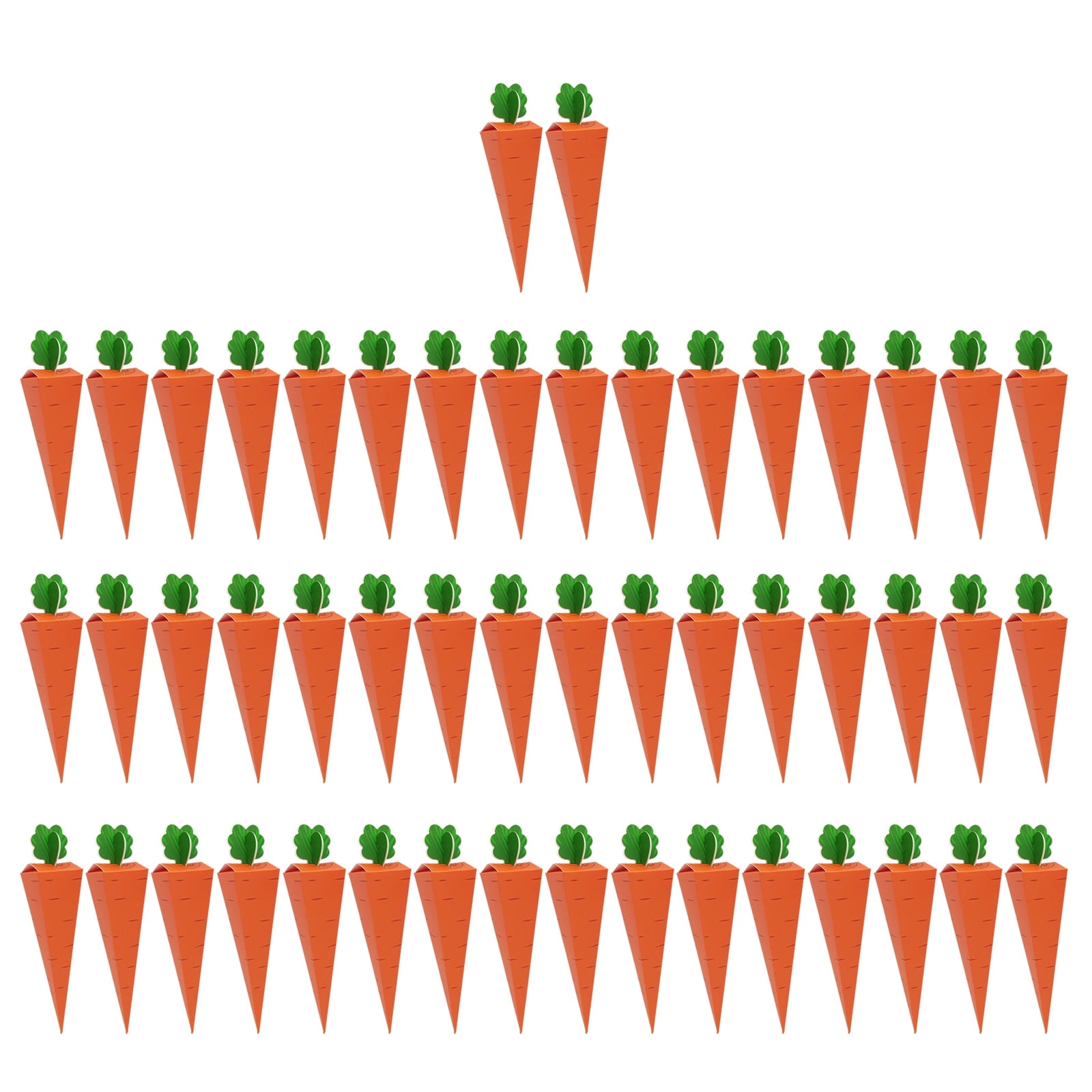 Set of 50 Carrot Treat Boxes Box Carrot Theme Boxes Party Supplies ...