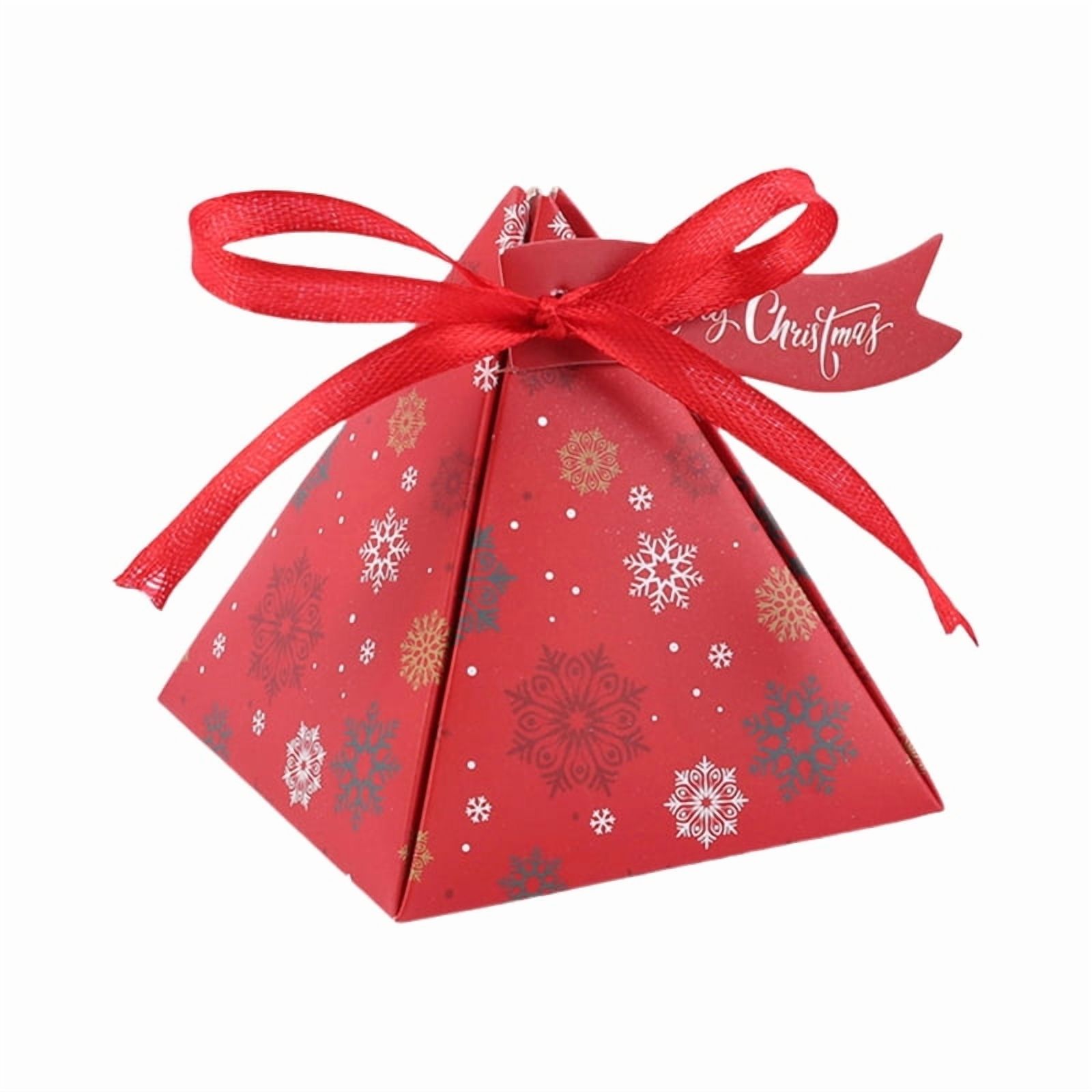 Set of 50 Christmas Themed Triangles Treat Boxes Sophisticated ...