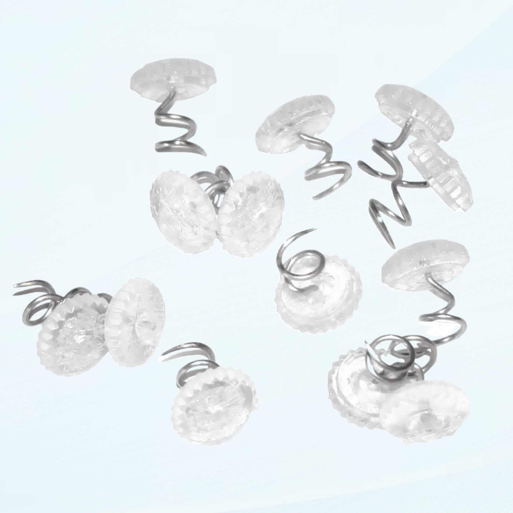 Set of 50 Clear Heads Casing Pins for Upholstery, Bed Skirts, and ...