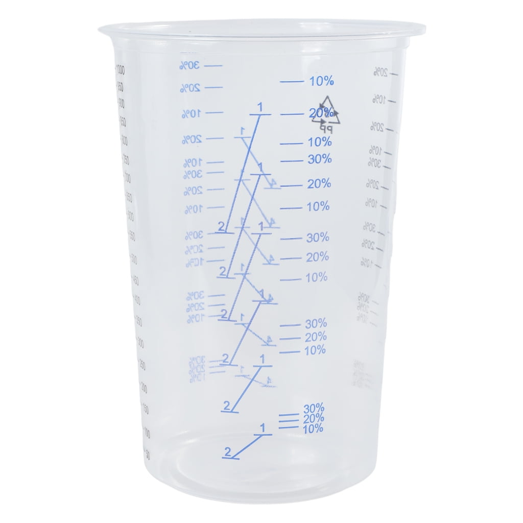 Set of 50 Flexible Measuring Cups Clear Graduated Cups for Epoxy Resin ...