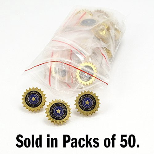 Set of 50 Lapel Pins - Outstanding Employee Award - Walmart.com