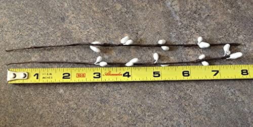 Set of 50 ~ Primitive 7" 7 inch Bright White Pip Berry Garland Picks ...