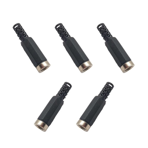 Set of 5Pcs DC5525 Power Plug Adapter DC5.5mmx2.5mm Female Mount ...