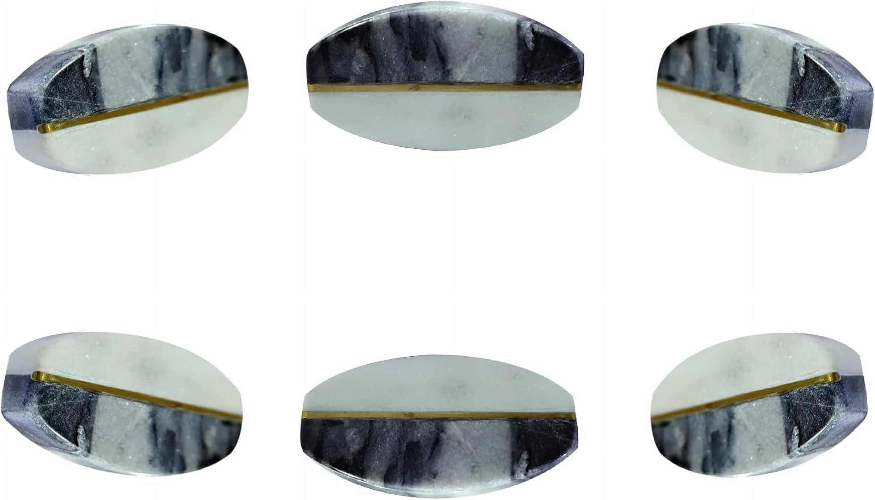 Set of 6 Adore Black Marble Cabinet Knobs by Perilla Home - Walmart.com